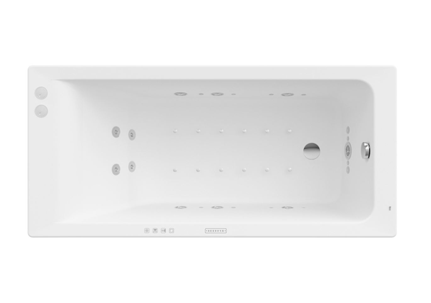 Roca Easy - Prostokątna Wanna Akrylowa 160x75 - Domni.pl