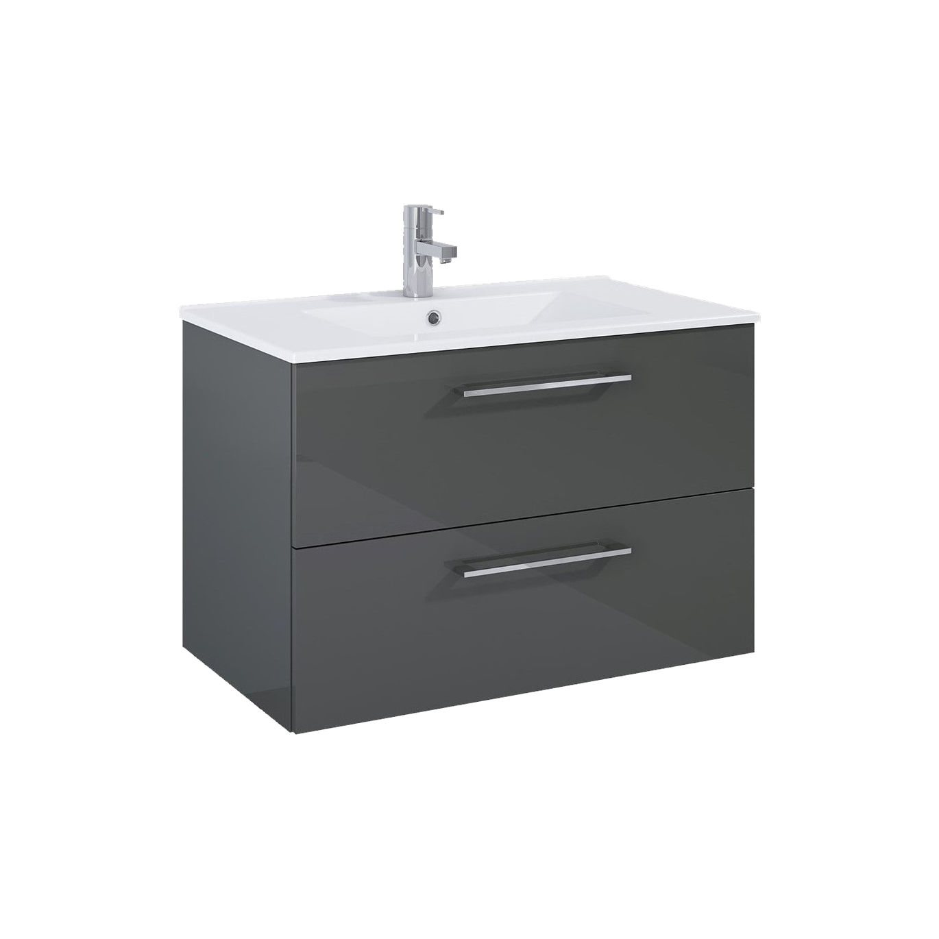 Elita Roma Plus 80 2S Anthracite - Szafka z Umywalką 80 - Domni.pl