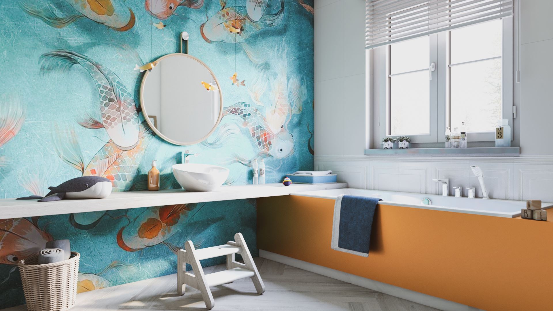 Jak urządzić łazienkę dla dzieci? - Domni.pl