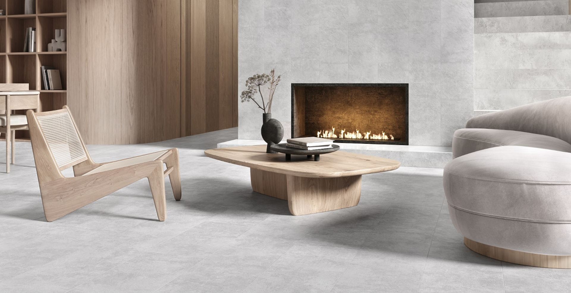 Salon z jasną podłogą - pomysły na aranżacje - Domni.pl