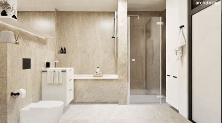 Łazienka z prysznicem i wanną – inspiracje do aranżacji - Domni.pl