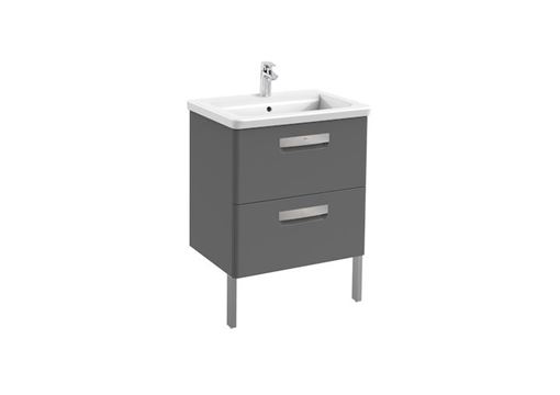 Roca Gap - Zestaw Łazienkowy Szary Unik z 2 Szufladami - Domni.pl