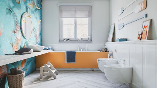 Łazienka dla dzieci - kolorowa i bezpieczna - Domni.pl