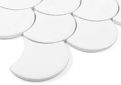 Mozaika 30x30 - Dunin Arabesco Mini Fish Scale White 88 - Domni.pl