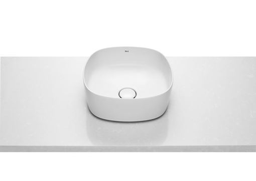 Umywalka Nablatowa 37x37 - Roca Inspira A327502000 - Domni.pl