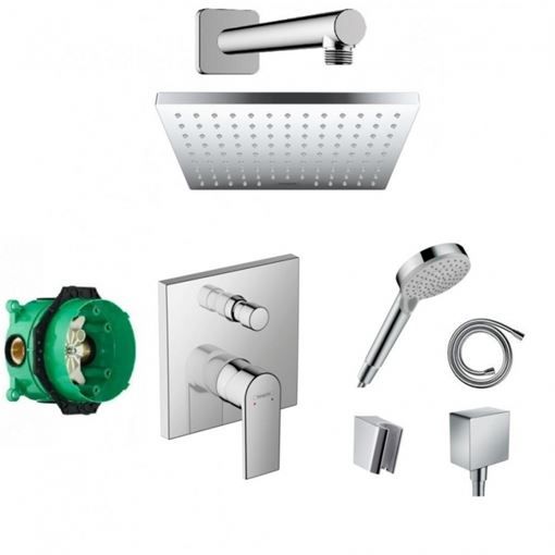 Hansgrohe Vernis Shape - Zestaw Pryszniocwy Podtynkowy - Domni.pl