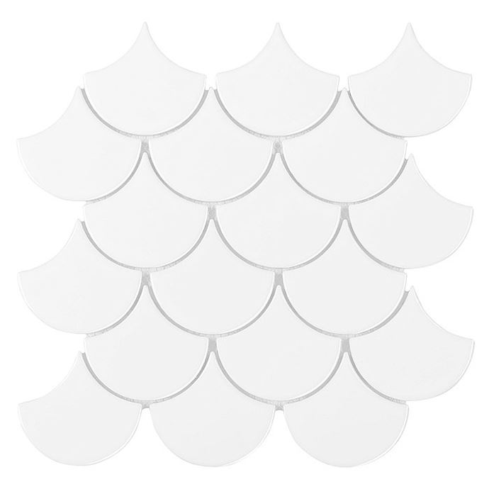 Mozaika 30x30 - Dunin Arabesco Mini Fish Scale White 88 - Domni.pl
