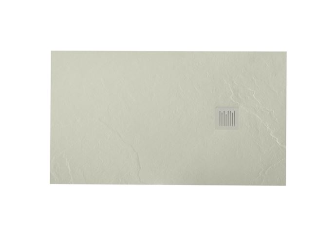 Roca Ignis - Brodzik Kompozytowy Szary Cement 160x80x4 - Domni.pl