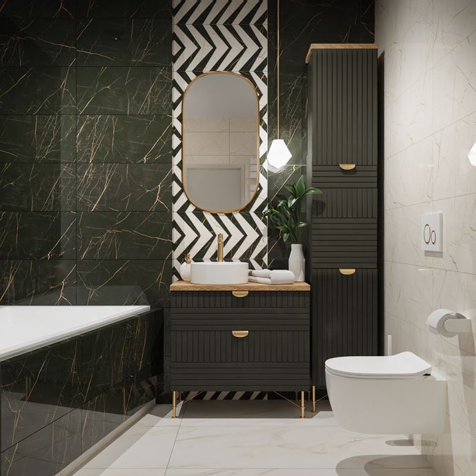 Płytka Ścienna 30x60 - Paradyż Fancy White STR Połysk - Domni.pl