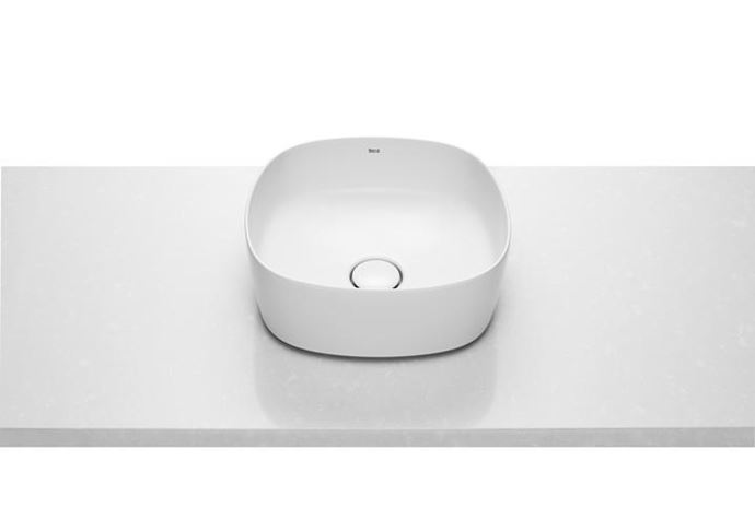 Umywalka Nablatowa 37x37 - Roca Inspira A327502000 - Domni.pl