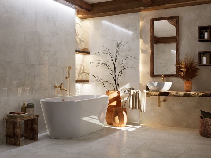 Tubądzin Torano White Lap - Płytka Uniwersalna 60x60 - Domni.pl