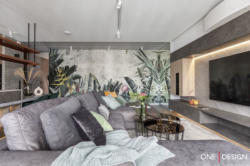 Obraz ceramiczny 3-elementowy - Tubądzin Mild Garden 2 - Domni.pl